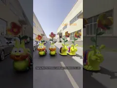 amusement park ride on dinosaur electric scooter with steel frame and remote control