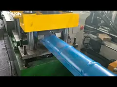 Станок для формовки круглого конькового профиля с цепным приводом, гидравлическими ножницами и формированием усиленного ребра