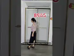 extremely narrow full-frame double sliding door 2cm frame width door closing buffer