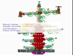 Campo petrolífero que perfora control de flujo del árbol de navidad del manantial 5000psi