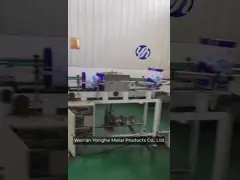 Cubeta metálica de pintura de boca abierta de 20L con tapa de orejeta de flor