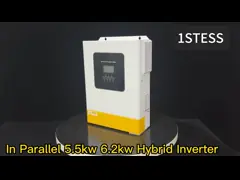 6.2kW Solar Hybrid Inverter 48V Pure Sine Wave 6200W 6.2KVA Off Grid Solar Inverter MPPT Lithium Battery Support