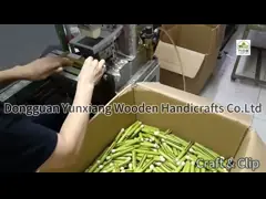 wooden round shaped  baby pacifier clips