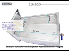 Pulitore ultrasonico professionale di piano d'appoggio del motore con la copertura 30L 40kHz 600W dell'attuatore dell'albero a camme