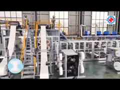 Fábrica profissional linha de produção de fraldas para adultos de servo completo fácil manutenção