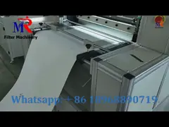 Máquina de pliegue de cuchillo de papel de filtro de 800 mm de ancho Sistema de control CNC