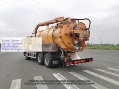 Autobus de transporte de resíduos industriais para tratamento de águas residuais