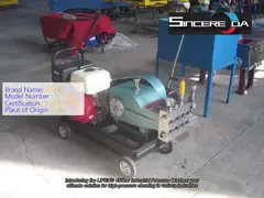 450bar industrial pressure washer hydro blasting high pressure water pump