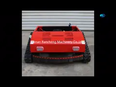 크롤러 타입 4륜 하이브리드 원격 제어 잔디 절단기 20mm-180mm 절단 높이