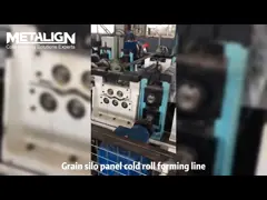 high precision grain silo roll forming machine with adjustable bending and hydraulic punching