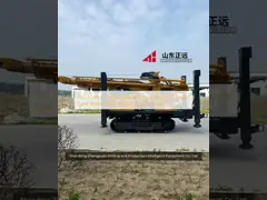 zb350s hydraulic deep water well crawler borehole rotary core drilling rigs machine