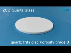 High Purity Fused Frits Quartz Disc Porosity Grade 3 16 To 40 Micron for analytical filtration