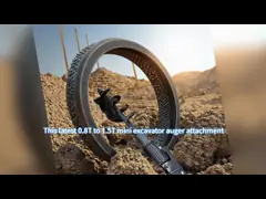 Escavatore mini Escavatore arrastradora Auger Zubehör Taladro em espiral para o edifício