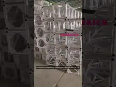 silver aluminum bolt square truss 300mm*300mm portable dj truss upright totem