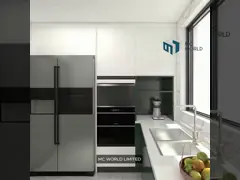 door panel finish modern style particle board kitchen wall hanging cabinet