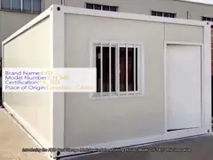 강철 모듈형 컨테이너 접는 집 기숙사 창고 빌라