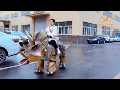 electric animatronic walking dinosaur ride for amusement park