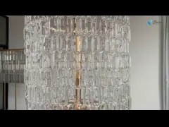 wedding centerpiece gold candle holder flower stand with crystal chains