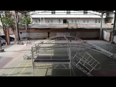silver aluminum layer truss aluminum dj lighting truss for outdoor concerts