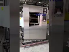 Esterilizador de vapor a vacío de 150 l con puerta de elevación de autoclave rectangular horizontal