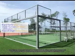 canopy covered panoramic padel court professional padel tennis sports field