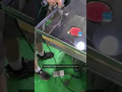 acid etched hollow glass with blinds thickness 25-30 mm aluminum blinds