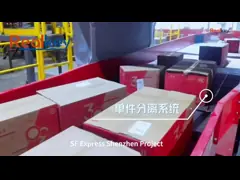 quick response time speed automated parcel sorting system 6000p/h
