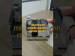 solid 90 degree aluminium corner joint