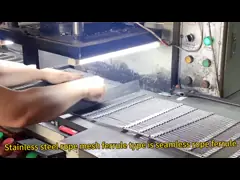 Malla de alambre de acero inoxidable tipo rombo con férula para cuerda flexible