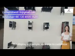 soundproof french style aluminium windows glass replacement horizontal opening