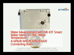 Watermeting met NB-IOT Smart Water Meter 0,1-90C Watertemperatuur 4-M16/8-M16/8-M16/8-M20 Verbindingsbouten