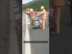 two components road line striping marking machine scraping version