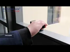 office building facade window curtain wall aluminum alloy unitised curtain wall