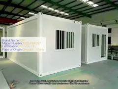 철강 구조 Q355 Q235 안전 용기 EPS 유리 류 바위 류 PU 단열