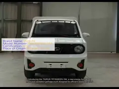 new energy four-wheel municipal sanitation garbage truck, community property bucket loading and unlo
