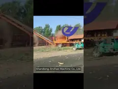 electric wood chipper machine automatic feeding industrial wood shredder