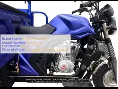 gasoline 3 wheel cargo motorcycle 150cc air cooling motorized
