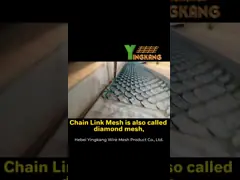 pvc coated cyclone diamond chain link mesh fabric 5m - 50m for fence