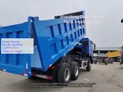 good quality 371hp 375hp 6*4 10 wheels used howo dump truck tipper truck
