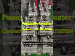 Valvola pneumatica e attuatore a pignone Attuatori pneumatici rotanti a 90 gradi