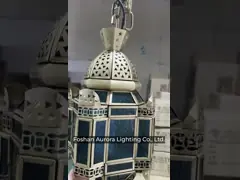 decorative handmade copper ceiling light copper glass pendant light