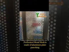 aluminum folding perforated metal mesh for screen sliding door