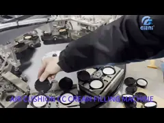 double colors cc cream filling machine, 4nozzle air cushion filler