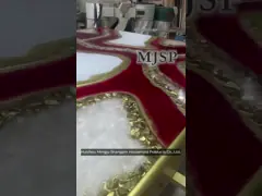 luxury resin art table for villas & high-end studios – custom epoxy river design