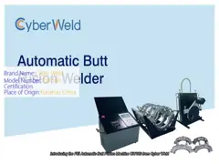 5kVA Automatic Butt Fusion Welding Machine HDPE Pipe Welding Machine CW 180