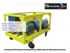 75kw industrial jet wash equipment high pressure washer for paint removal rust removal