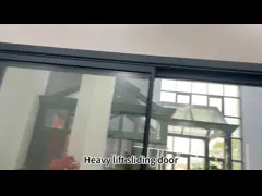 highest possible thermal and noise insulation aluminum sliding door with double glass