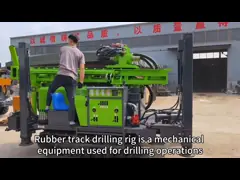 deep well crawler mounted 450m pneumatic borewell machine