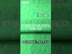 high shape retention textured swim fabric alternatives 91% recycled polyester 9% spandex with guaran