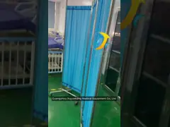waterproof hospital furniture accessories three section examination patient partition screen